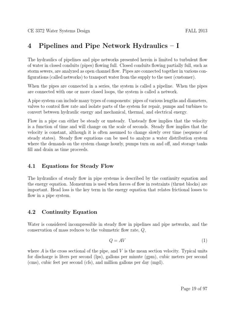 Hydraulics of Steady and Unsteady Flow | PDF | Fluid Dynamics | Mechanics
