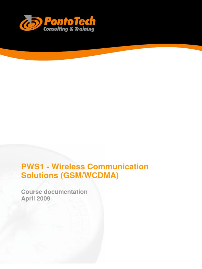 PWS1 - Wireless Communication Solutions (GSM, WCDMA) PDF | PDF | Gsm | 3 G