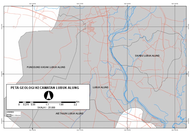 Peta Geologi Kecamatan Lubuk Alung | PDF