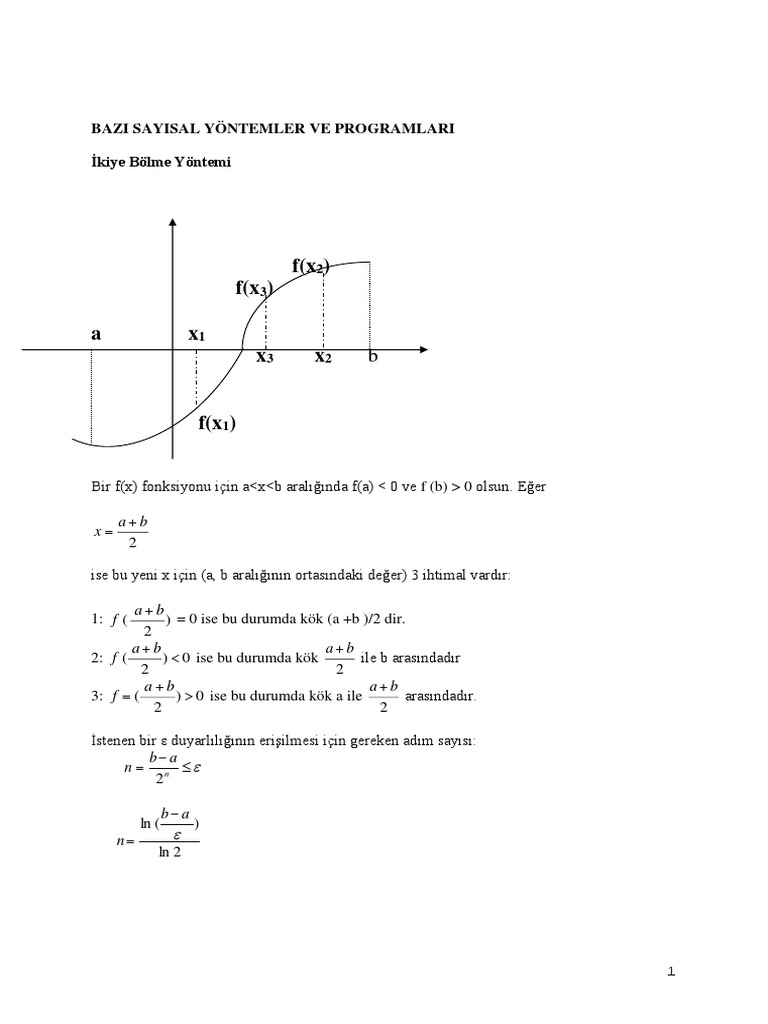 Sayısal Yöntemler C Dili | PDF