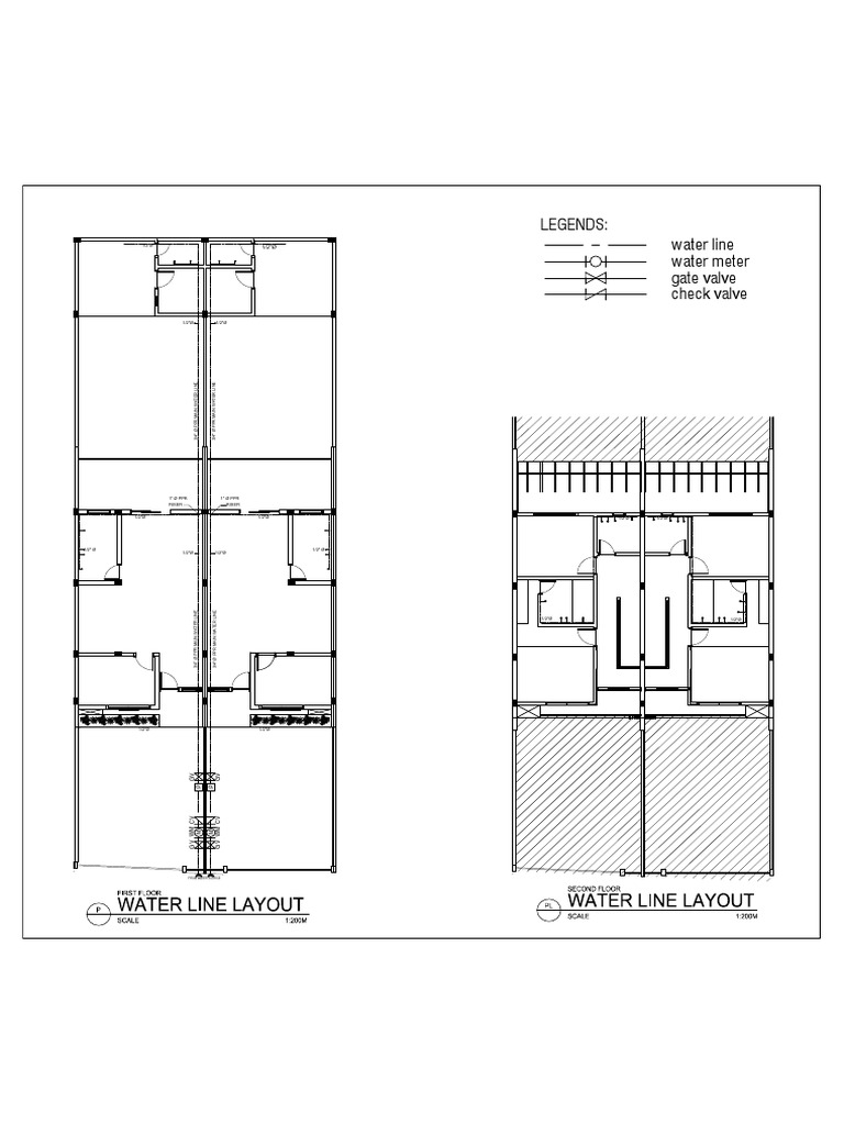 Water Supply Line Layout Plan | PDF