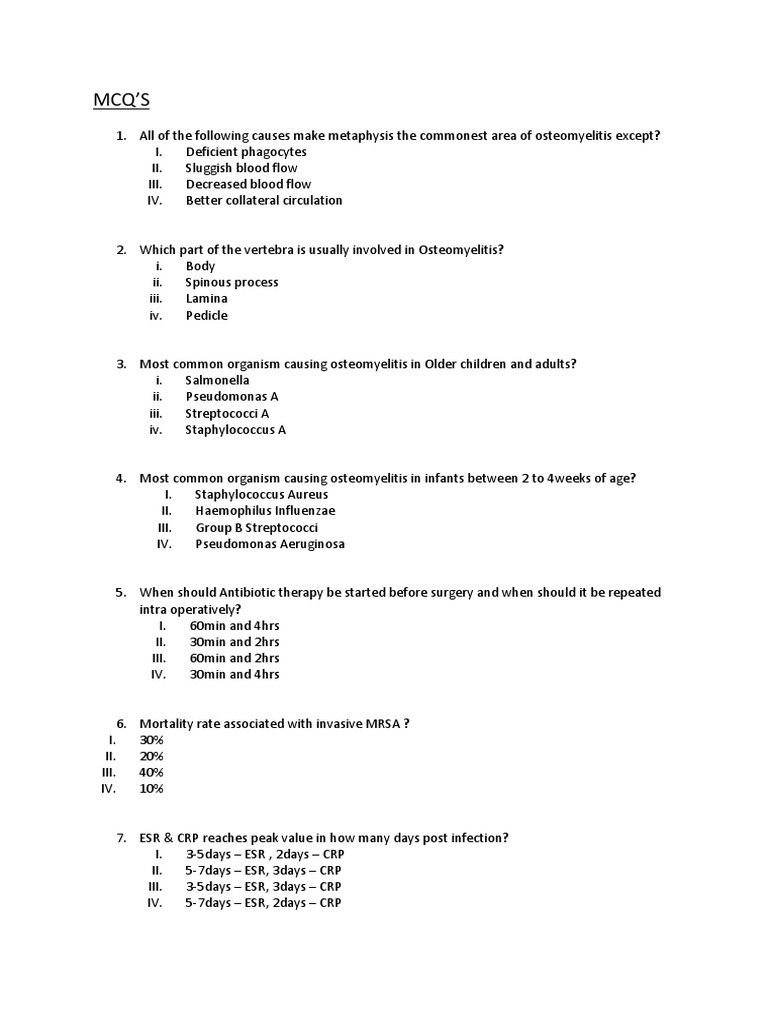 MCQ'S | PDF | Medical Specialties | Clinical Medicine