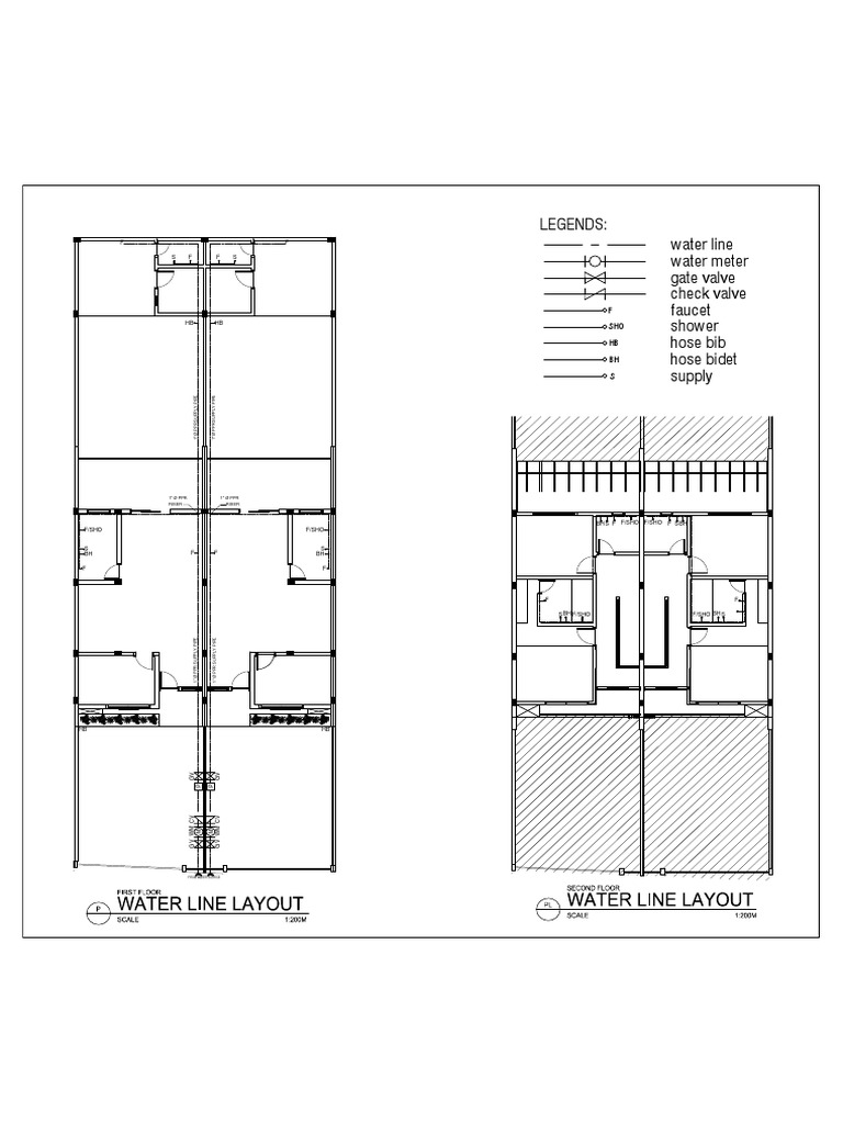 Water Line Layout | PDF