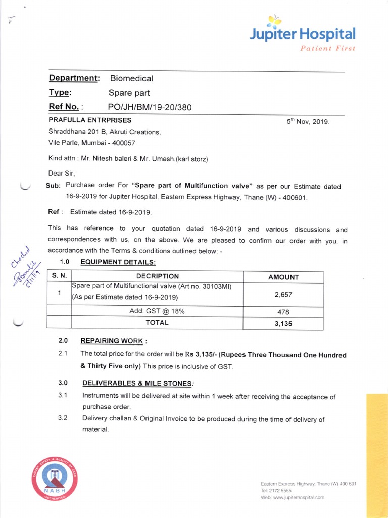 Jupiter Thane PO | PDF | Services (Economics) | Business