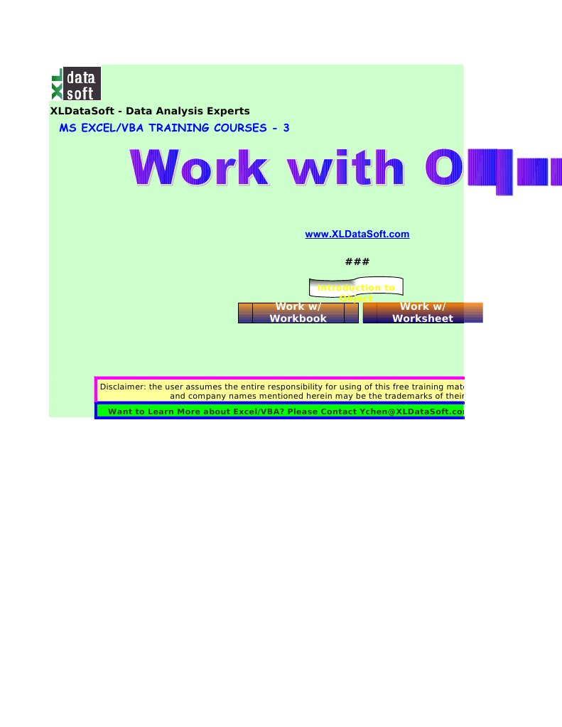 Navigating Objects In Excel Vba An Introduction To Workbooks Worksheets Ranges And Their