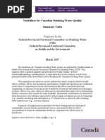 CCME Summary Table - Chemical Table (Custom) | PDF | Chromium | Metals