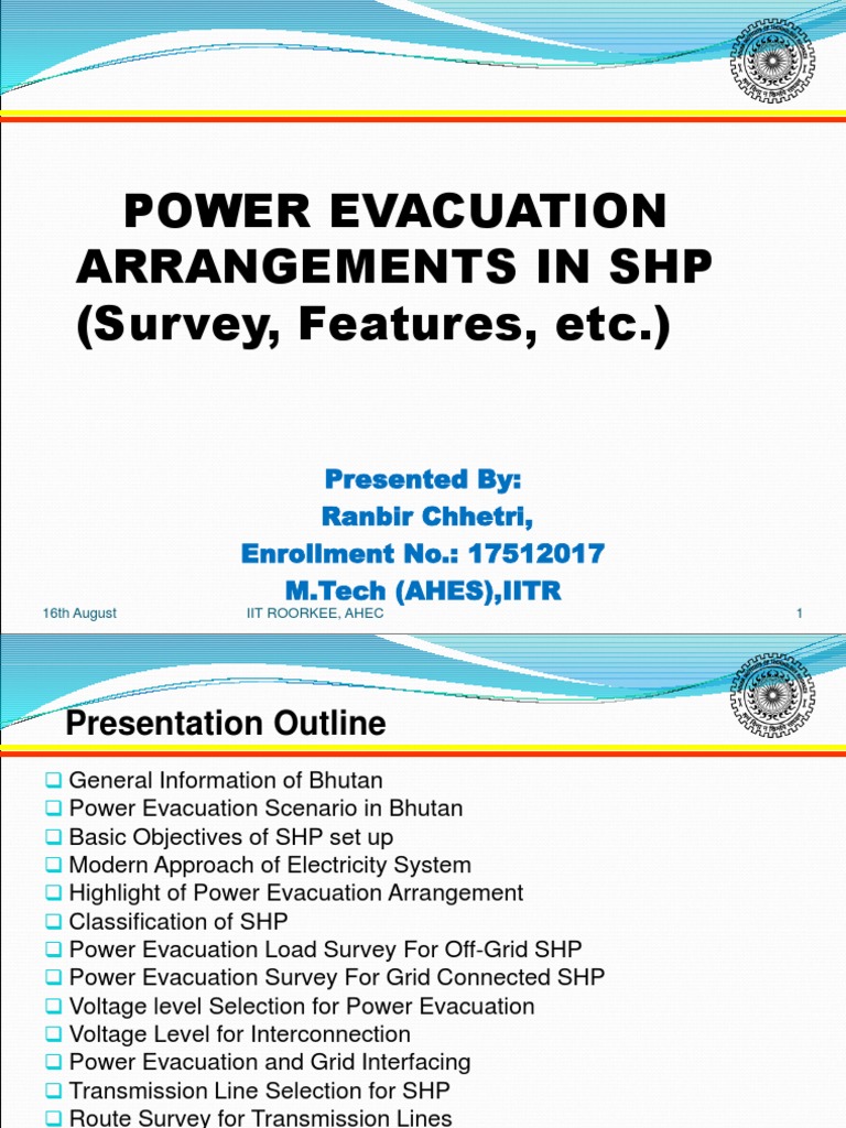 Power Evacuation Arrangements in SHP (Survey, Features, Etc.) | PDF ...
