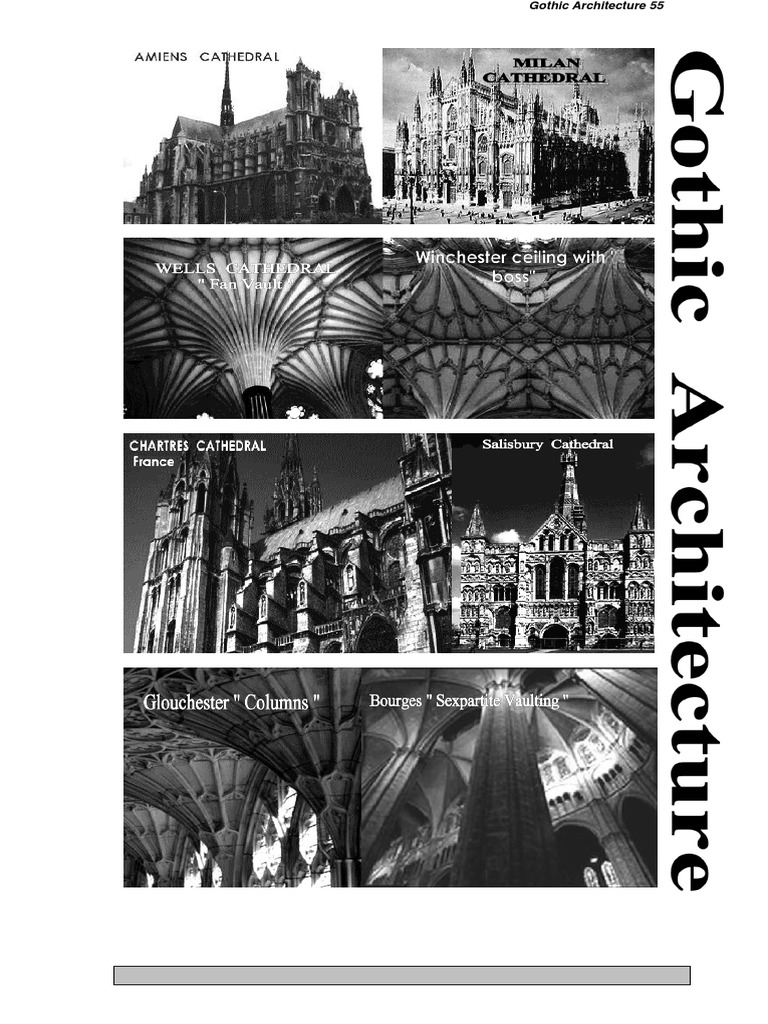 Gothic Architecture Guide to Major Cathedrals | PDF | Gothic ...