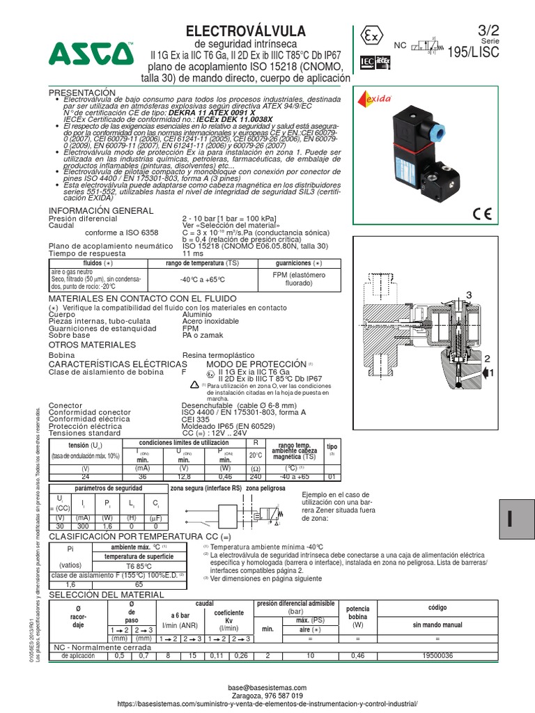 Valvula Atex Serie 195lisc Asco | PDF | Naturaleza