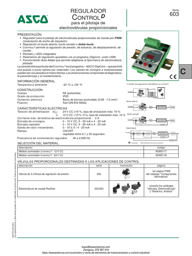 Regulador Control Asco | PDF | Ingenieria Eléctrica | Bienes manufacturados