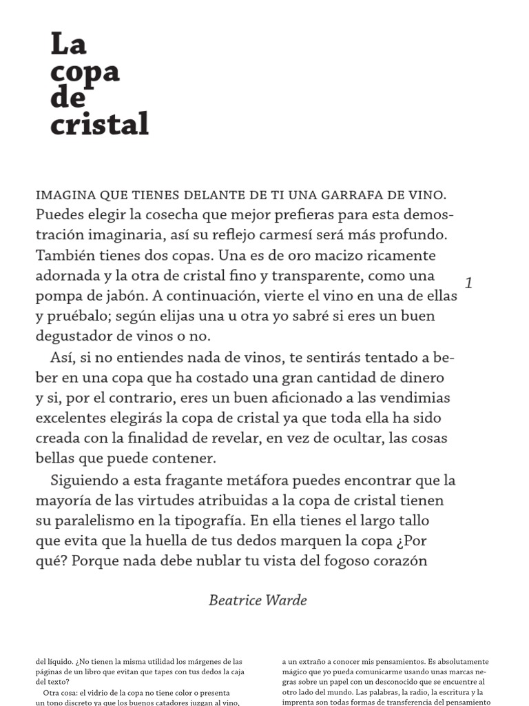 The Crystal Goblet | PDF | Tipografía | Imprenta