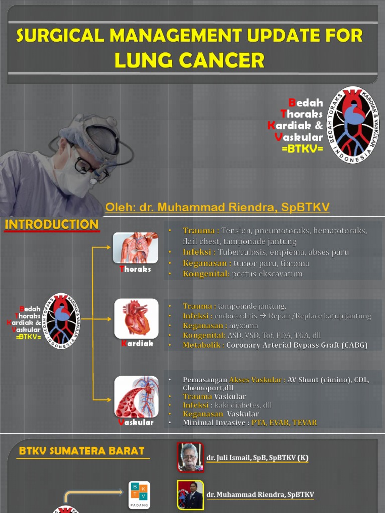 Surgical Management For Lung Cancer | PDF | Lung Cancer | Non Small ...