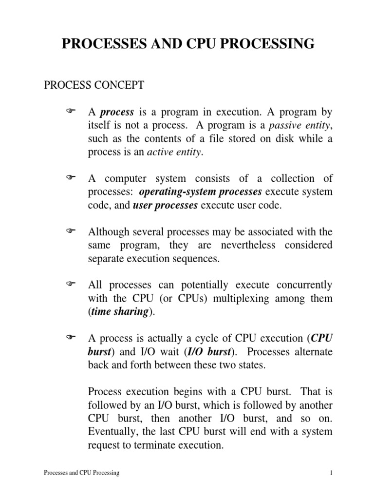 Operating System | PDF | Scheduling (Computing) | Process (Computing)
