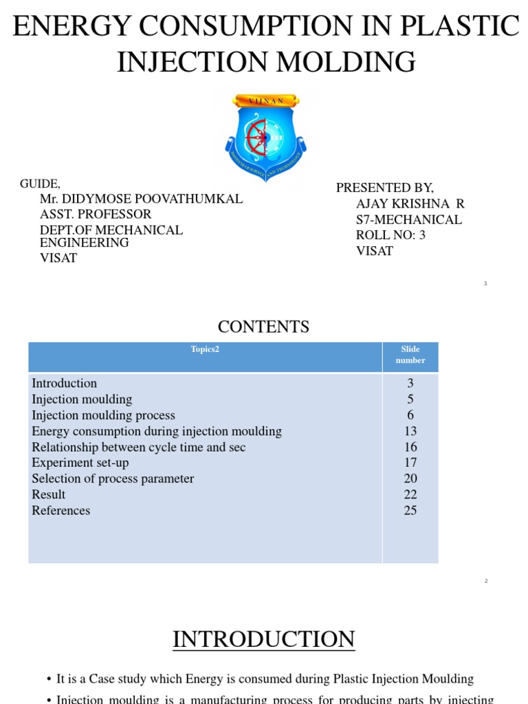 Energy Consumption in Plastic Injection Molding | PDF | Industrial ...