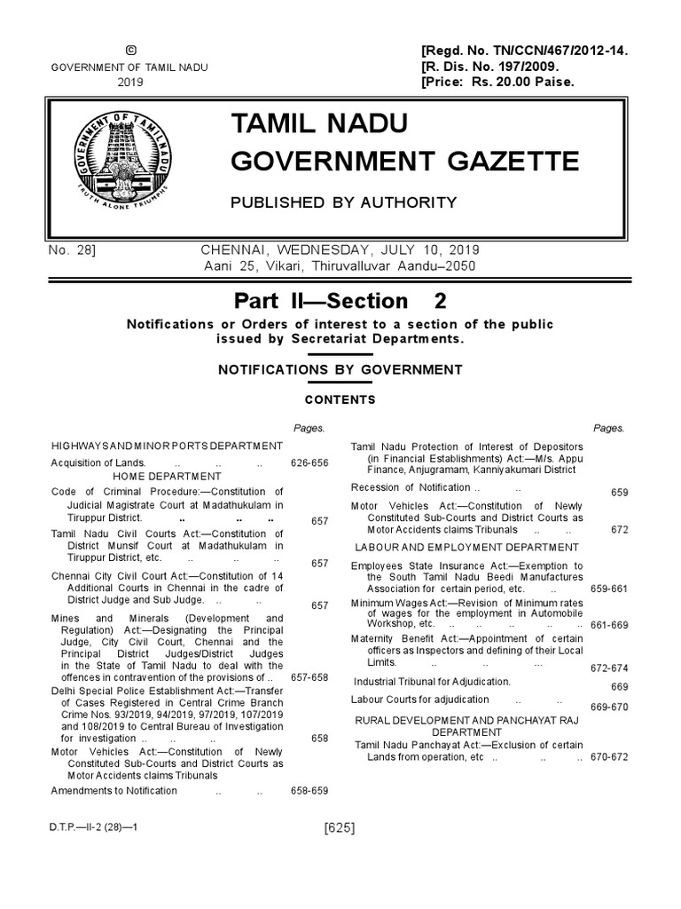 TN MIN WAGES REVISION EFFECTIVE 100719 | PDF | Wage | Employment