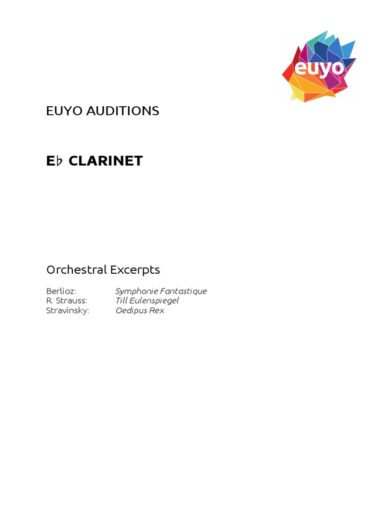 6 Eb Clarinet | PDF | E Flat Clarinet | Compositions