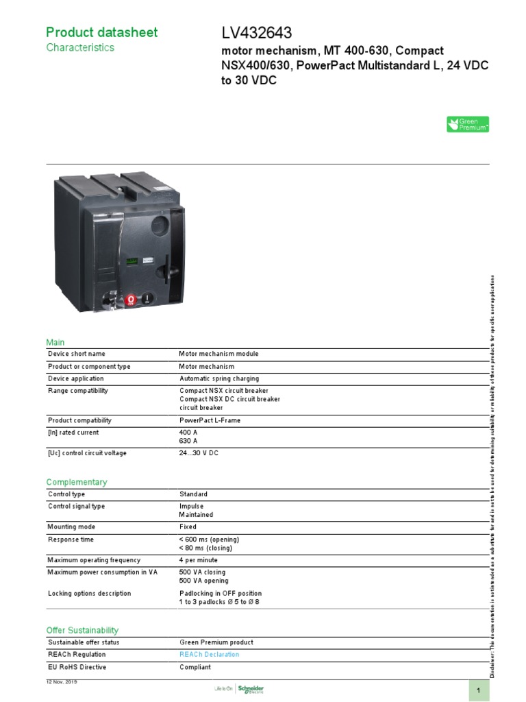 Compact NSX 630a Lv432643 | PDF