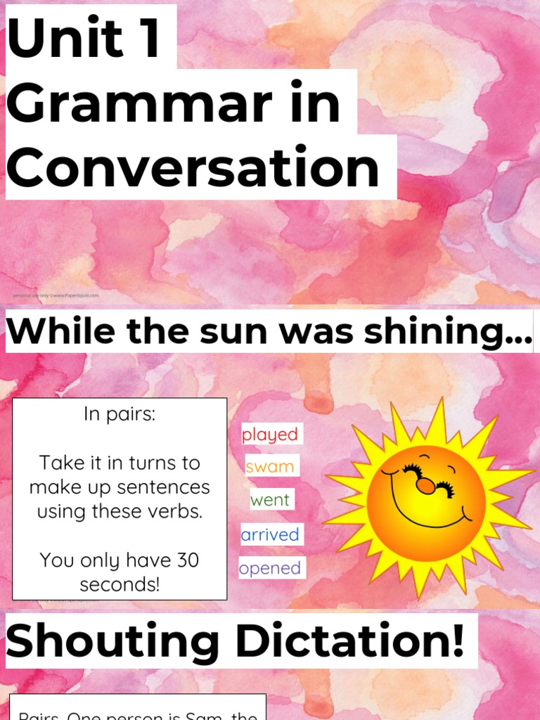 J5A Unit 1 Grammar in Conversation - Used To | PDF | Grammar | Syntax