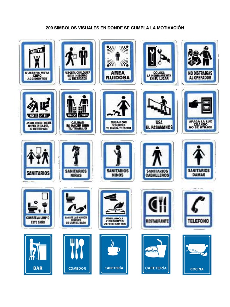200 Simbolos Visuales en Donde Se Cumpla La Motivacion | PDF
