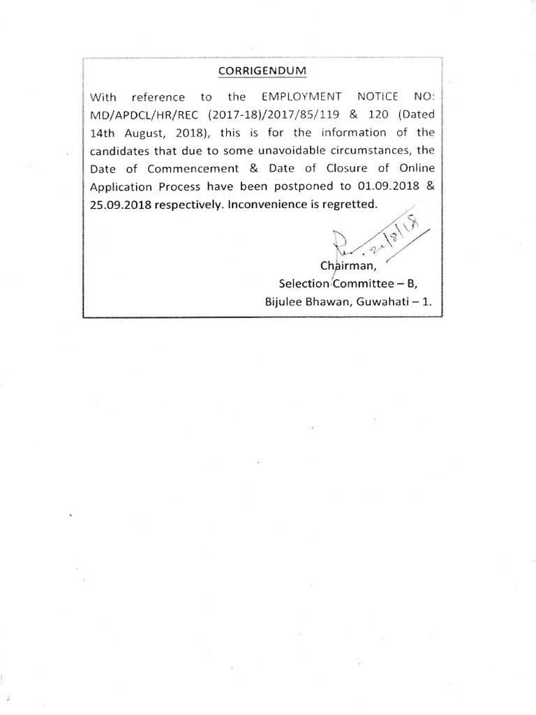 Class III IV Corrigendum | PDF