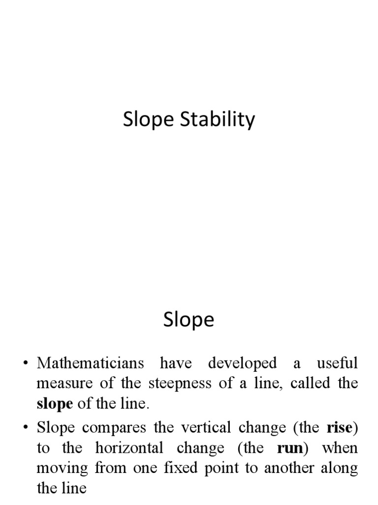 Slope Stability | PDF | Strength Of Materials | Landslide