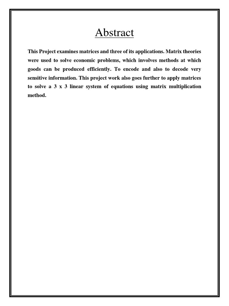 Bms Project (Matrix) Completed | PDF | Matrix (Mathematics) | Determinant
