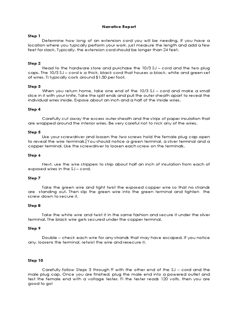 Narrative Report | PDF