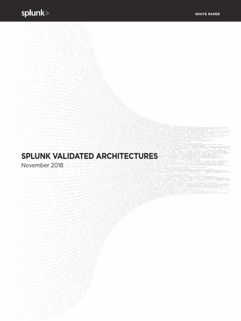 Splunk Validated Architectures Pdf Computer Cluster Replication Computing