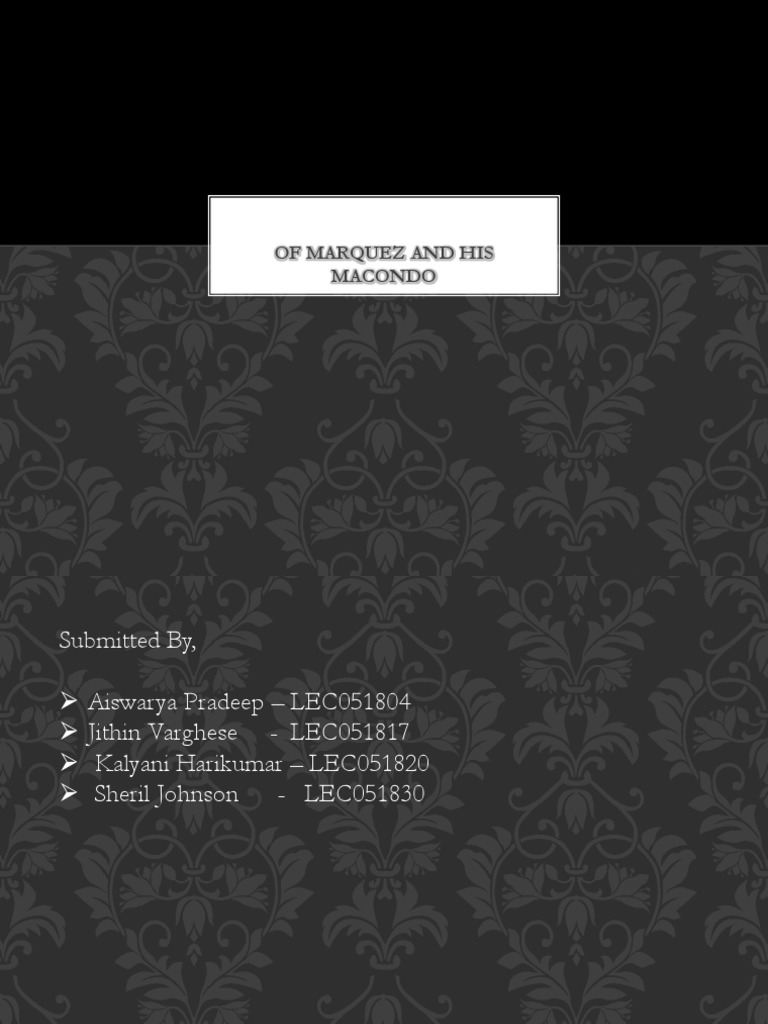 One Hundred Years of Solitude | Download Free PDF | Postmodernism ...