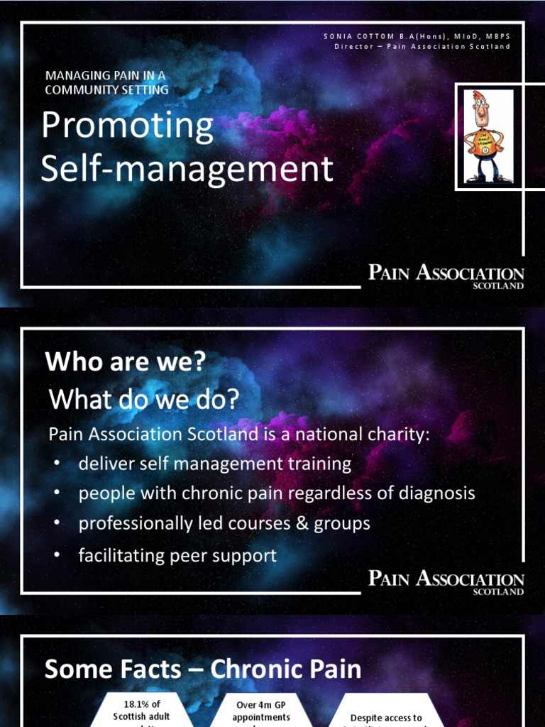 Promoting Self Management | PDF | Chronic Condition | Pain