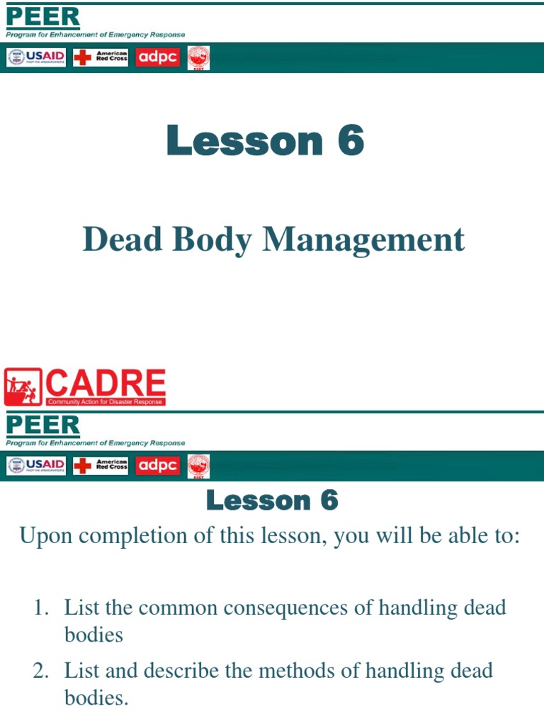 Dead Body Management | PDF