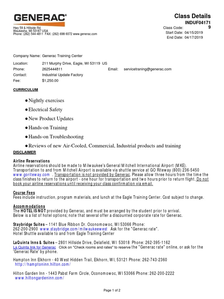 GenServiceTraining INDUF041719 | PDF | Aviation | Transport