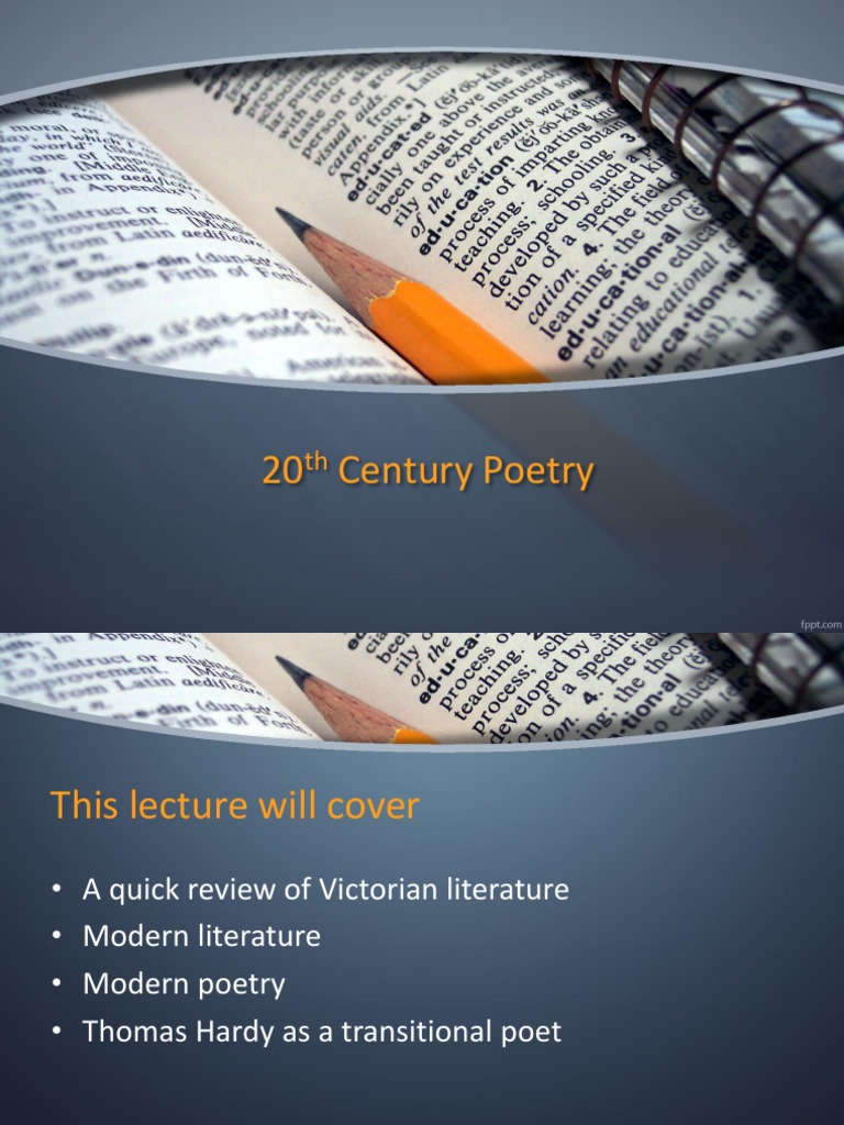 20 Century Poetry | Victorian Literature | Poetry