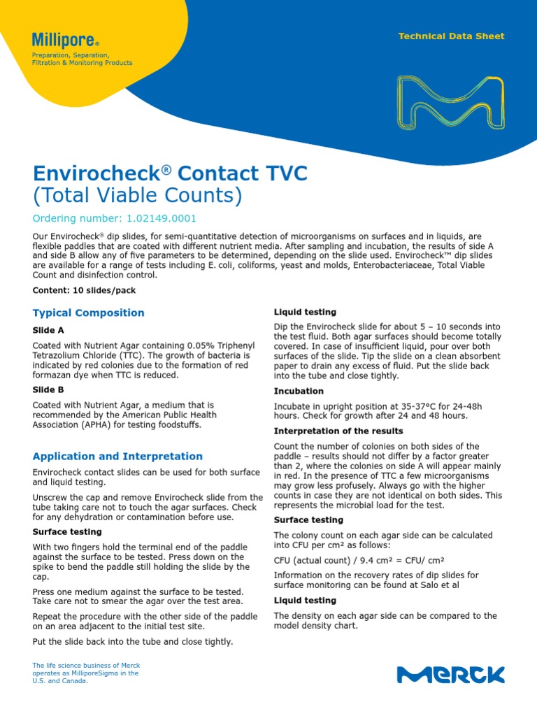2019 - 23230 Envirocheck Datasheet Contact TVC MRK Final Web | PDF ...