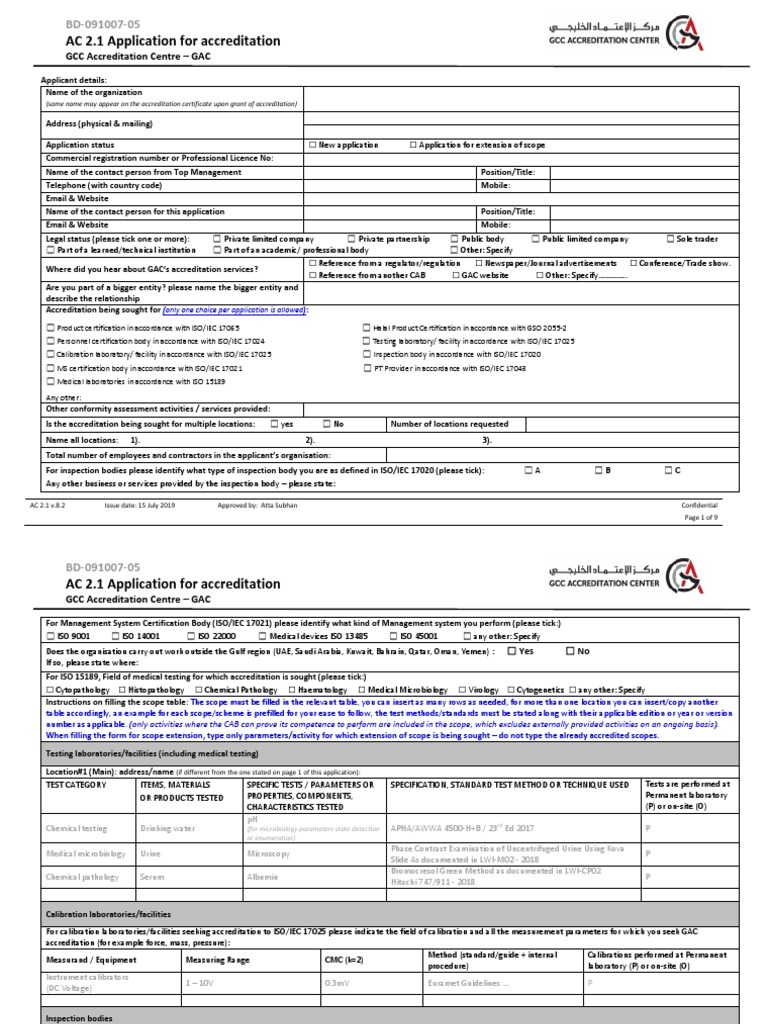 AC 2.1 V.8.2 Application Form and Accreditation Agreement | Download ...