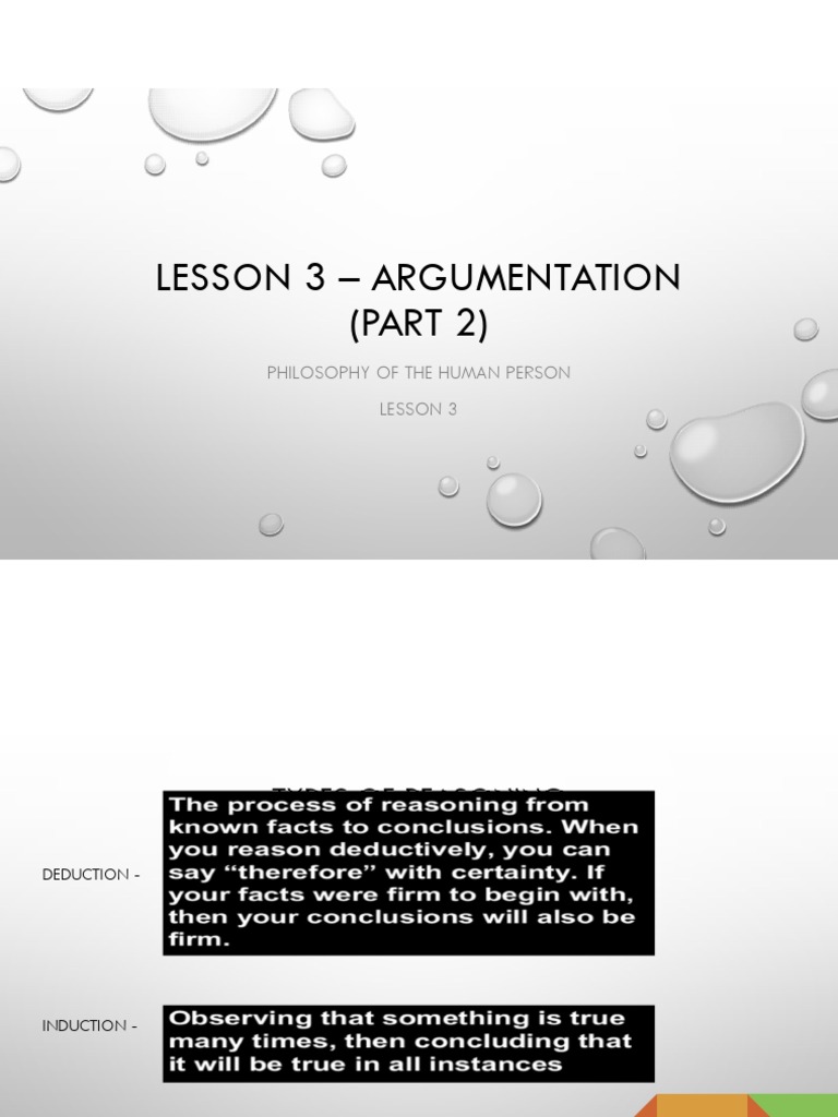 03 - Argumentation | PDF | Argument | Fallacy