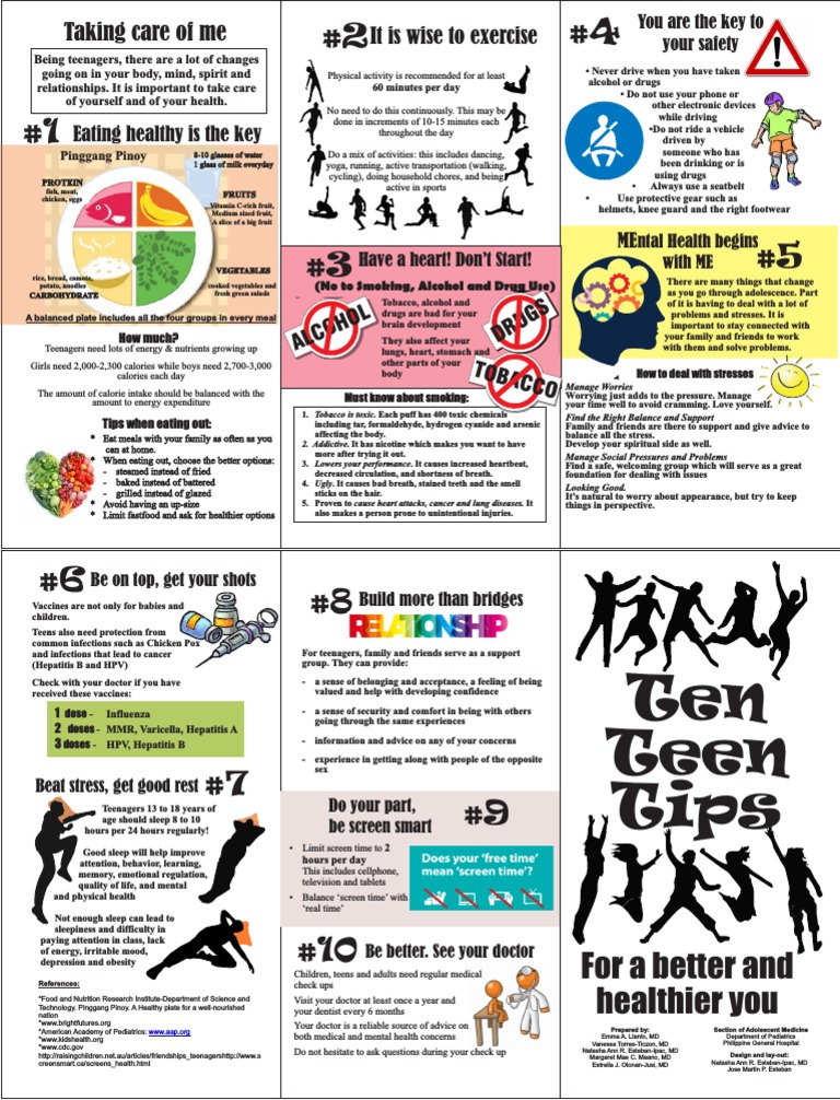 Taking Care of Your Health and Well-Being as a Teenager | PDF ...