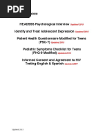 HEEADSSS 3.0: The Psychosocial Interview For Adolescents Updated For A ...