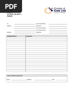 Dispatch Checklist Format | PDF