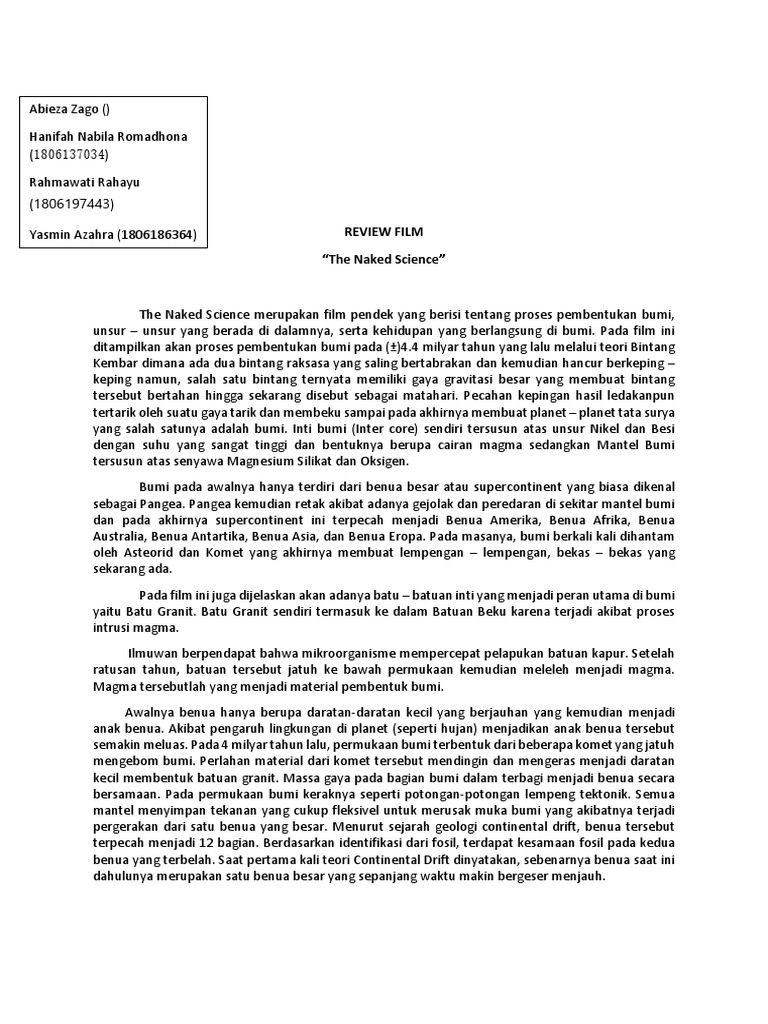 Review Film Naked Science - Colliding Continents | PDF