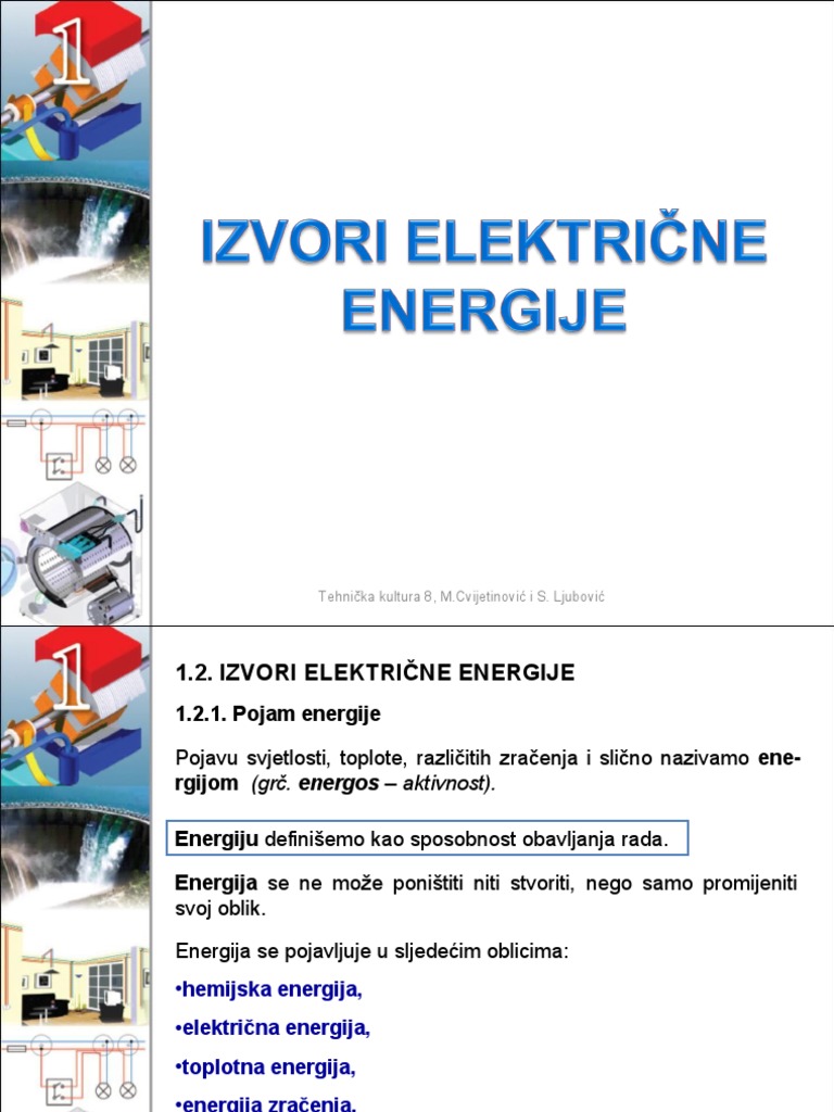 1 02 Elektrotehnika Izvori-elektricne-Energije | PDF