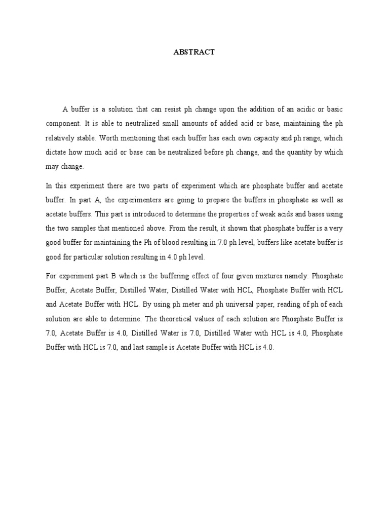 Biochem PH and Buffers | PDF | Buffer Solution | Ph