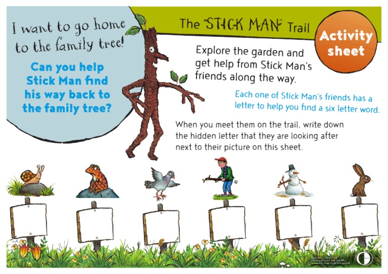 Stick Man Activity Sheet | PDF