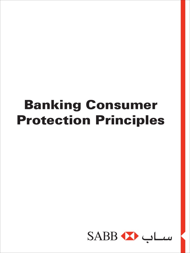 Banking Consumer Protection Principles | PDF | Credit Card | Automated ...