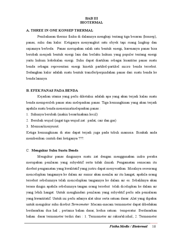 Bab 3. Biothermal | PDF