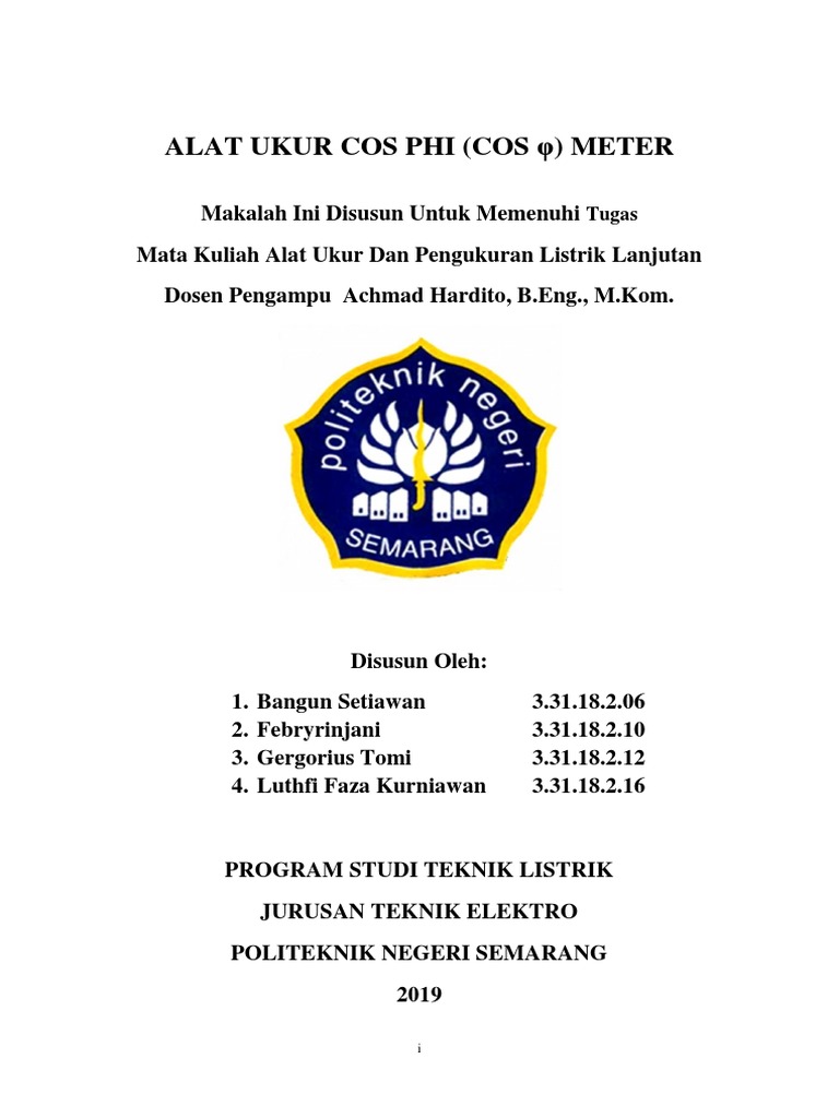 Cara Pasang Alat Ukur Cos Phi Meter | PDF