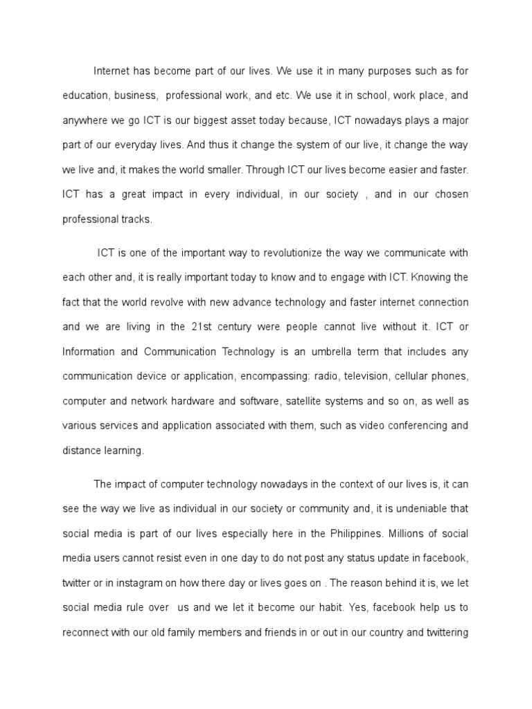 Nature of ICT 1.2 | PDF | Educational Technology | Social Media