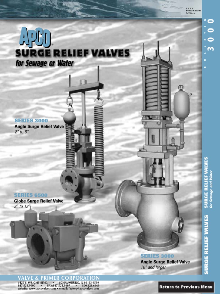 Surge Relief Valves PDF | PDF | Valve | Hydraulics