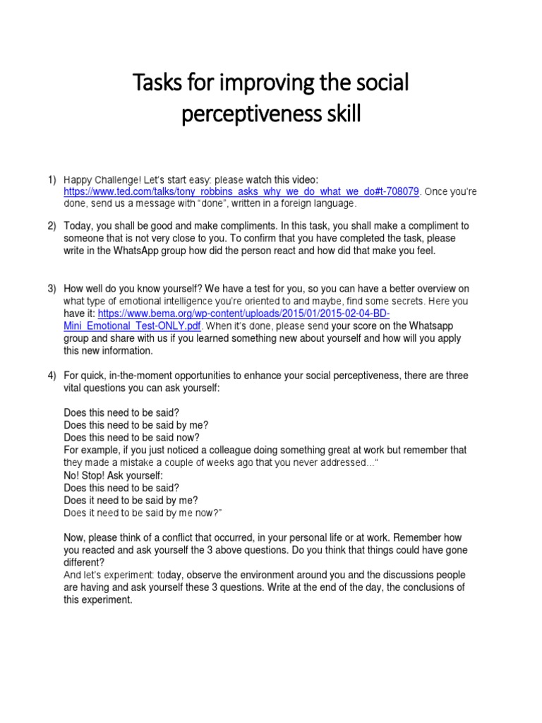 Social Perceptiveness by Inside Out | PDF | Temperament | Body Language