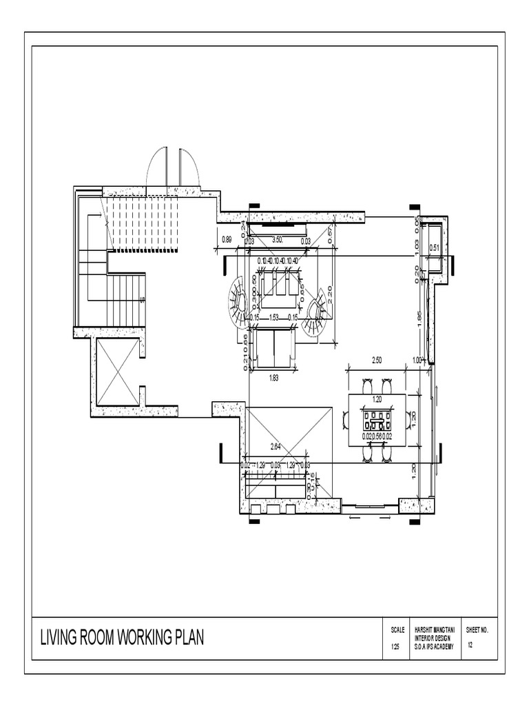 Living Room Working Plan | PDF | Cabinetry | Chair